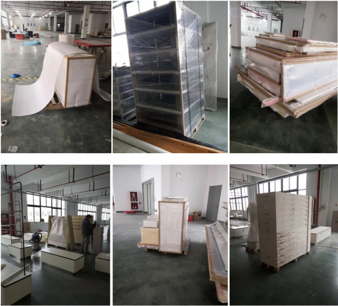 Various Shapes Commercial Display Cabinet , Wooden Display Units For Retail