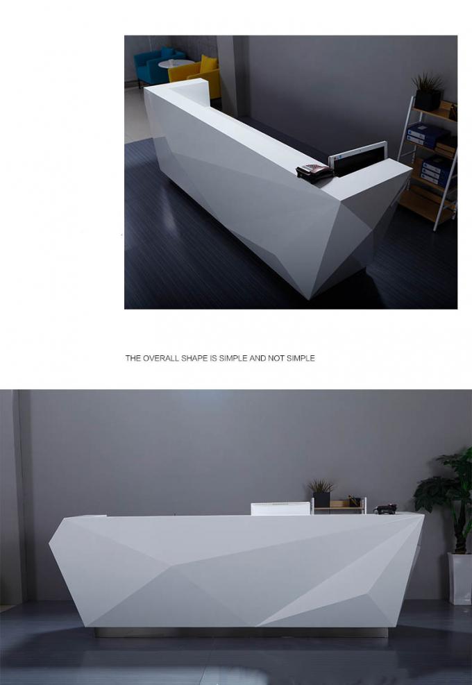 Fashionable Shape Reception Desk Display Case Luxury For High End Company